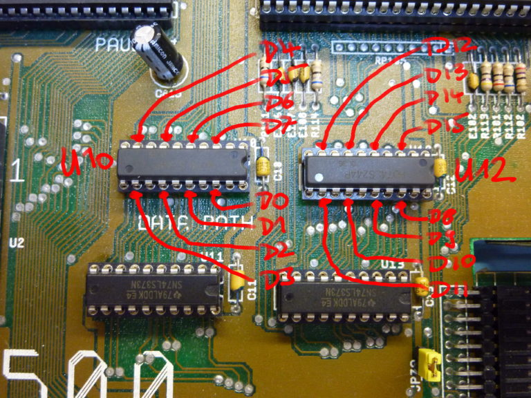 Repairing an A501 Trapdoor expansion for Amiga 500 – Jm27
